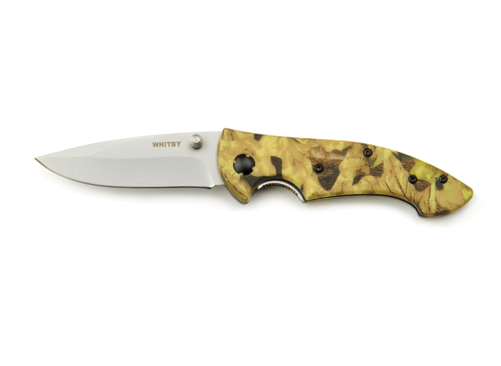 Whitby Camo Lock Knife (3") – Preppers Shop UK