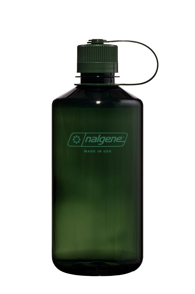 Nalgene 32oz / 1L Sustain Narrow Mouth Bottle - Monochrome Jade ...