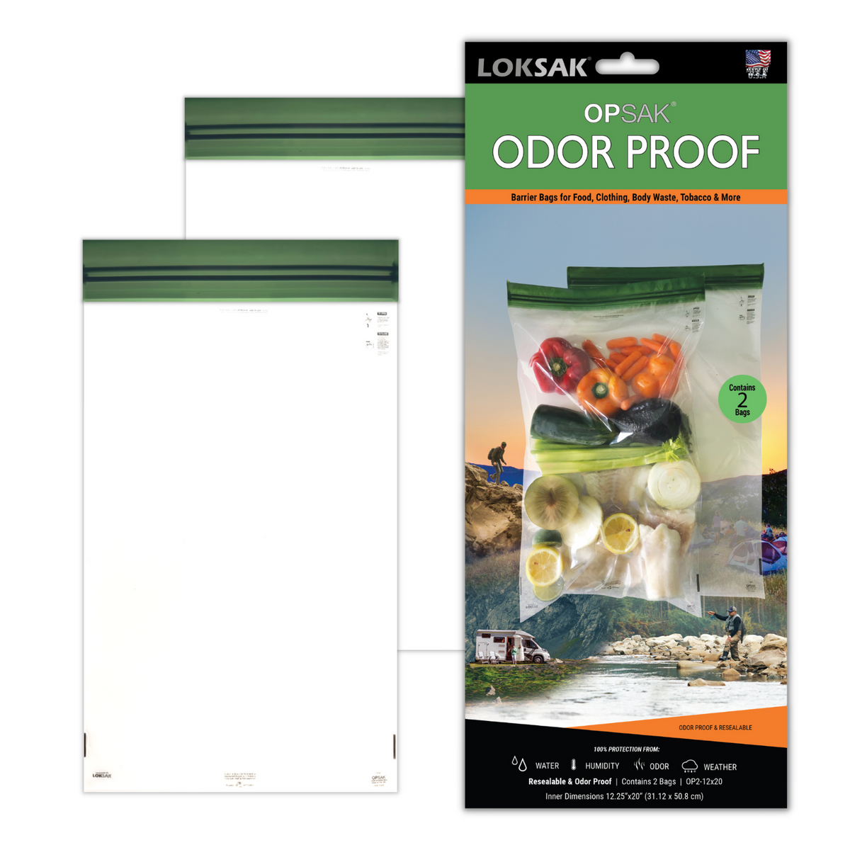 Loksak Opsak 12x20 Inch Storage Bag - 2 Pack – Preppers Shop UK