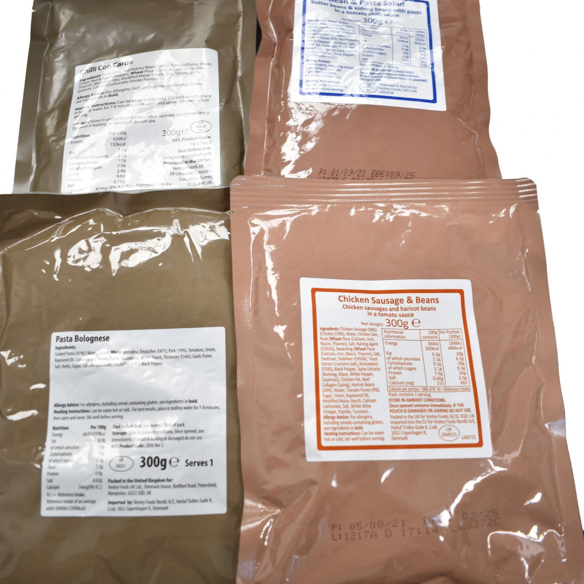 British Army Military Ration Pack Meal Pouch - Various Menus – Preppers ...