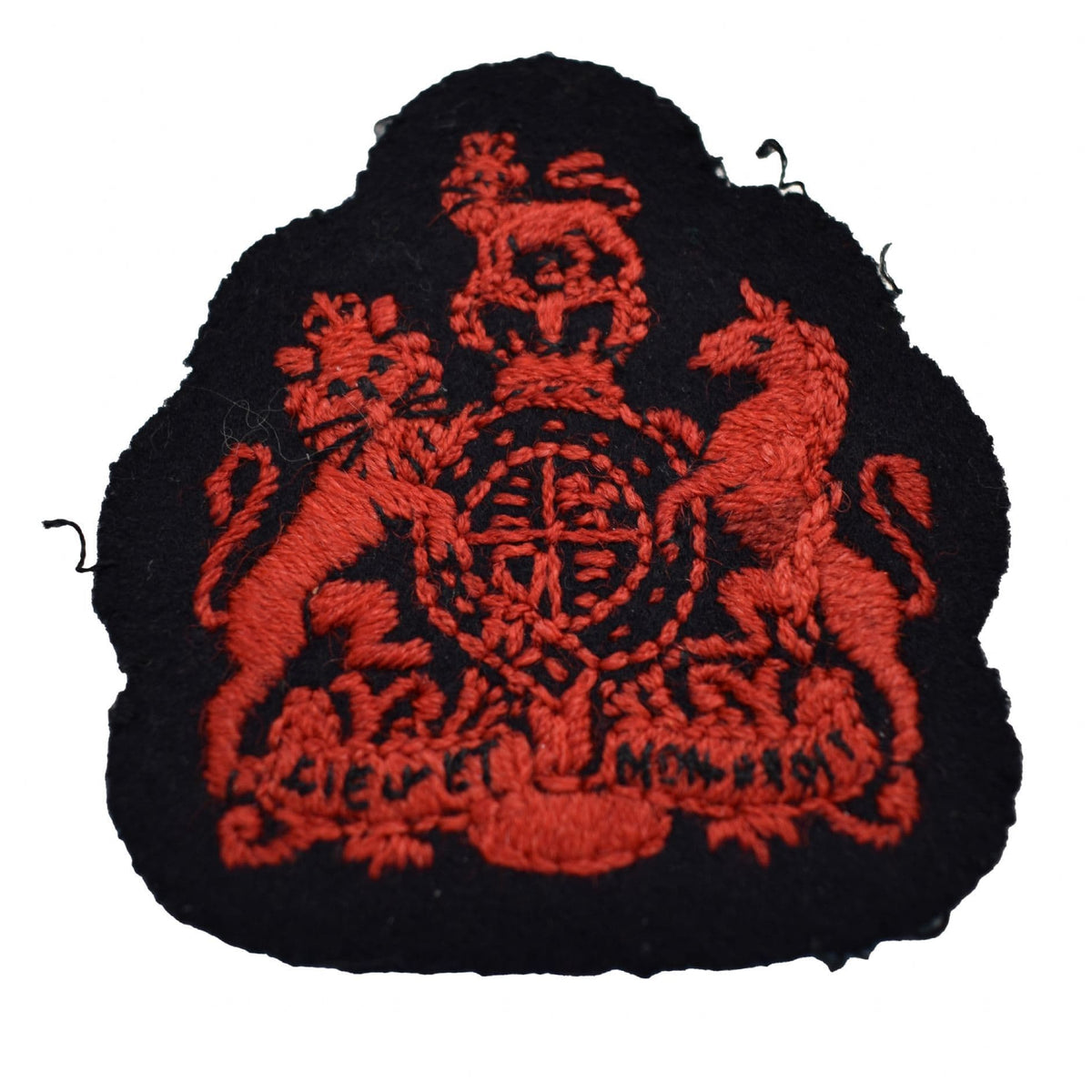 British Military Coat of Arms Insignia Patch - Red on Black – Preppers ...