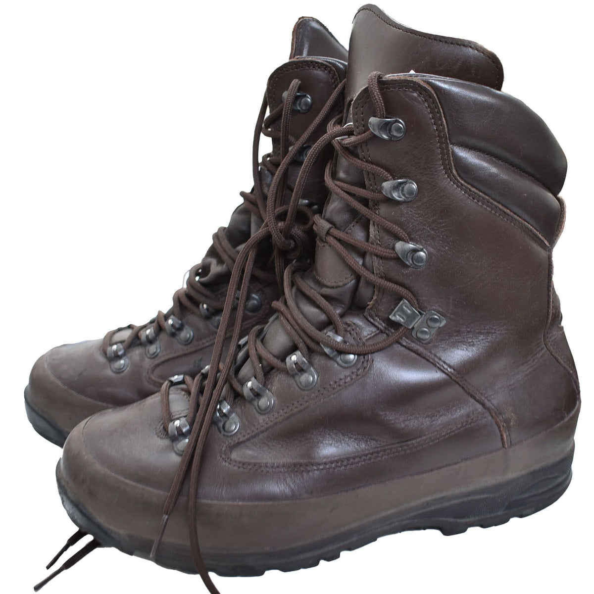 British Military Cold Wet Weather Brown Leather Combat Boots – Preppers ...