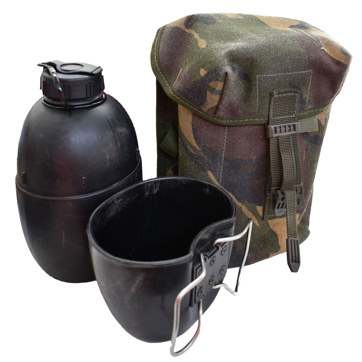 British Military DPM Water Canteen Carrier With 58 Pattern Bottle & Cu ...