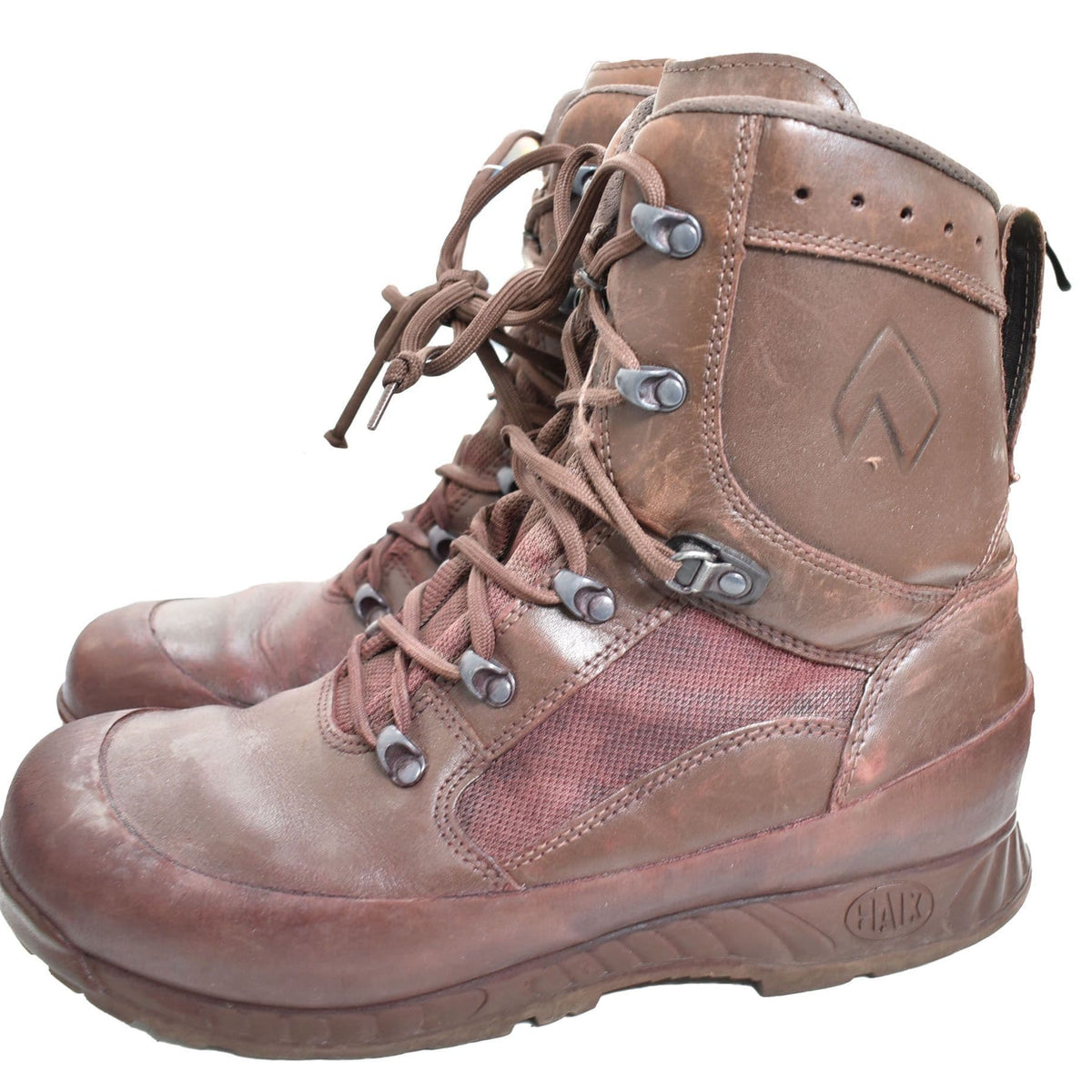 British Military Haix High Liability Brown Leather Combat Boots ...