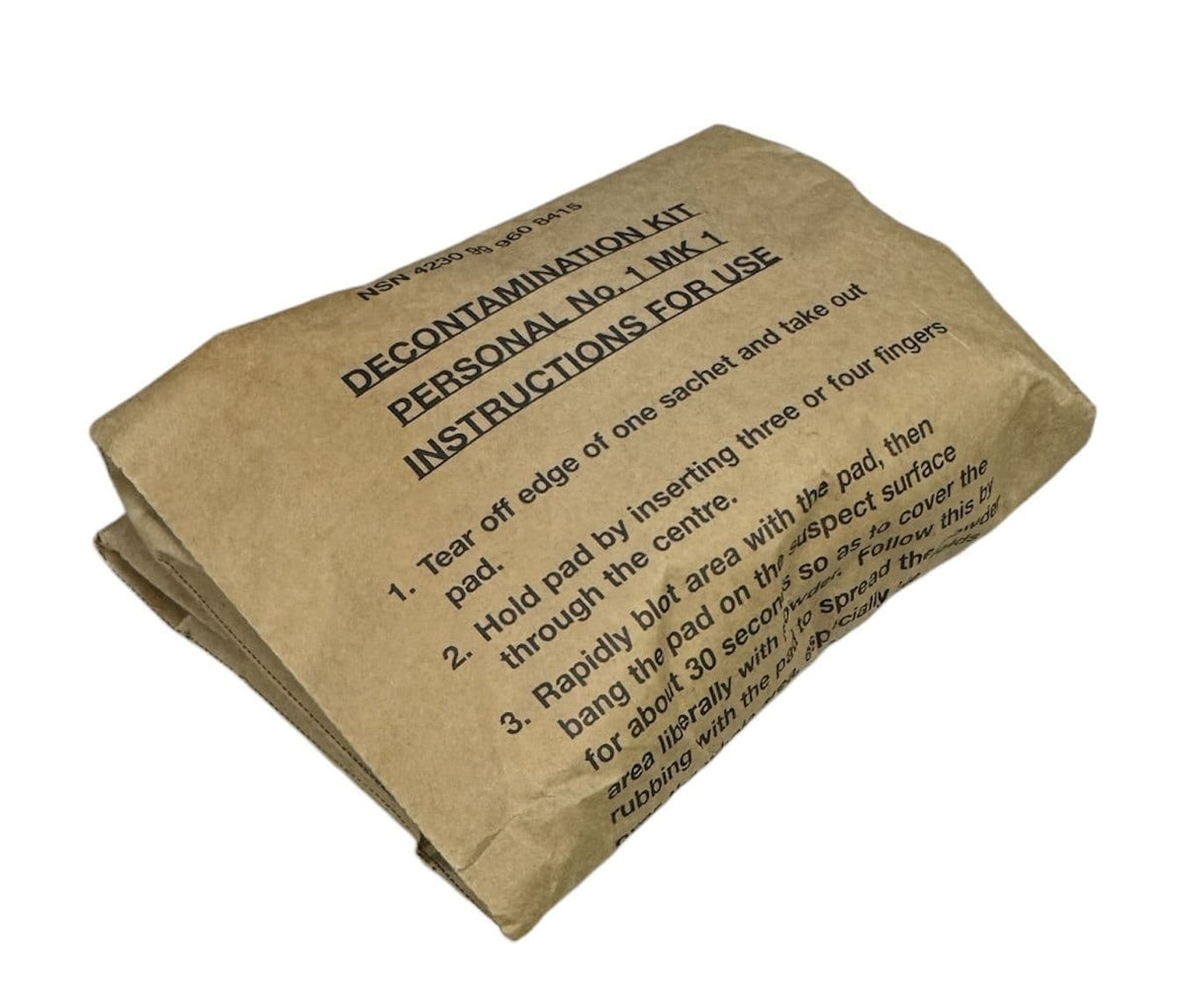 British Military Personal No1 CBRN Decontamination Kit - Fullers Earth ...