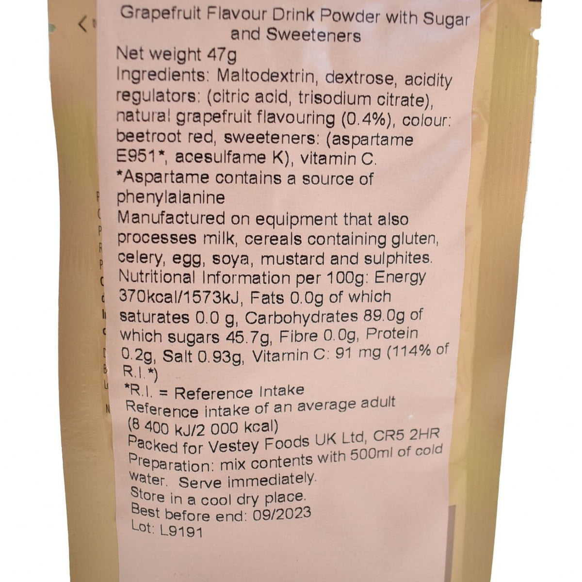 British Military Ration Pack Accessory - Guava Fruit Flavour Drink ...