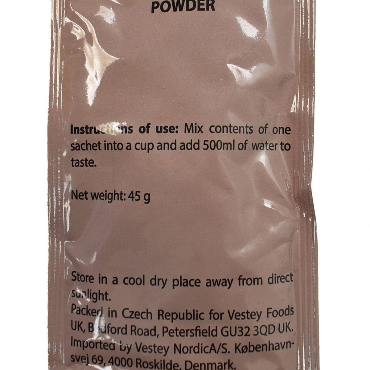 British Military Ration Pack Accessory - Orange Fruit Flavour Drink ...