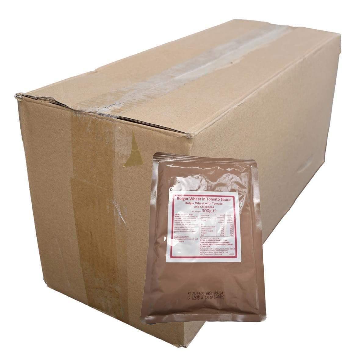 BULK BUY - British Military Ration Main Meal Pouch - Bulgar Wheat In T ...