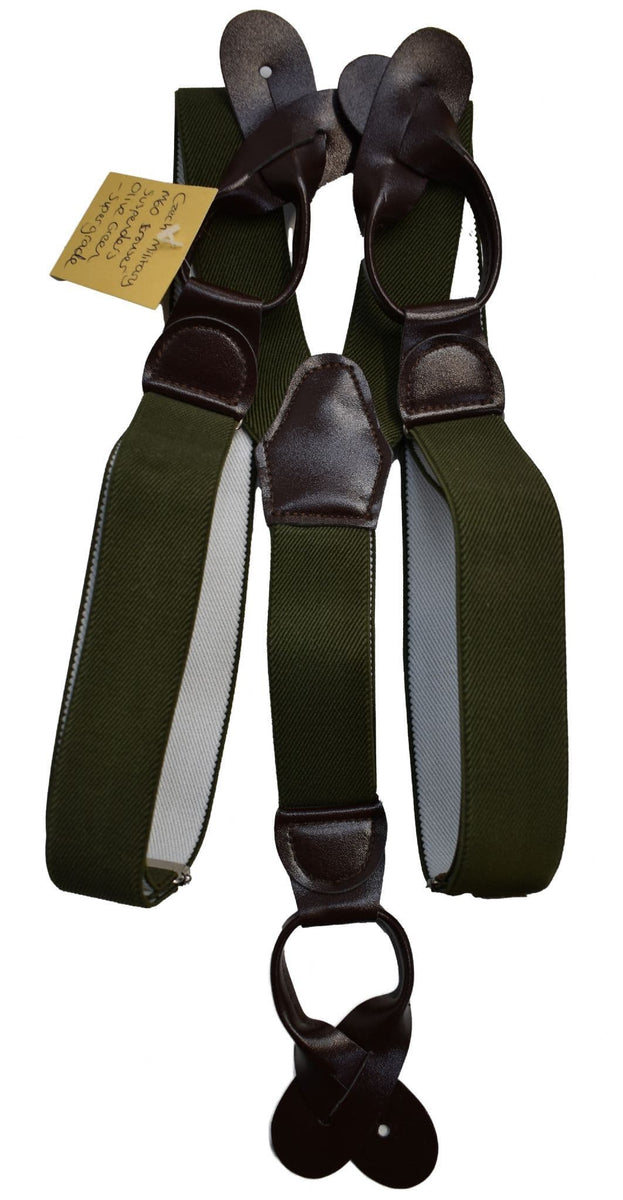 Czech Military M60 Trouser Suspenders Olive Green - Supergrade ...