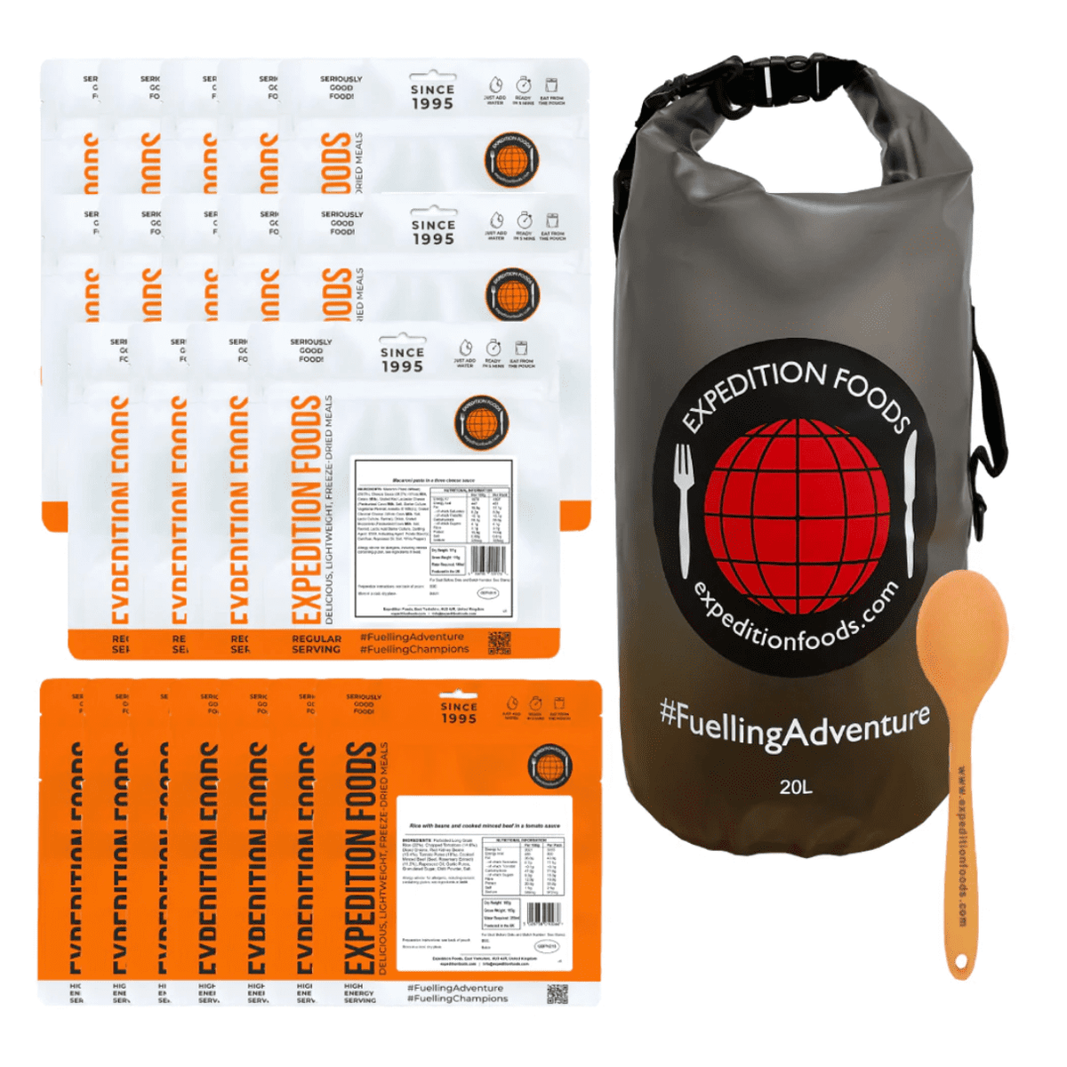Expedition Foods Freeze Dried Meals Waterproof Meal Bag - 7 Days ...