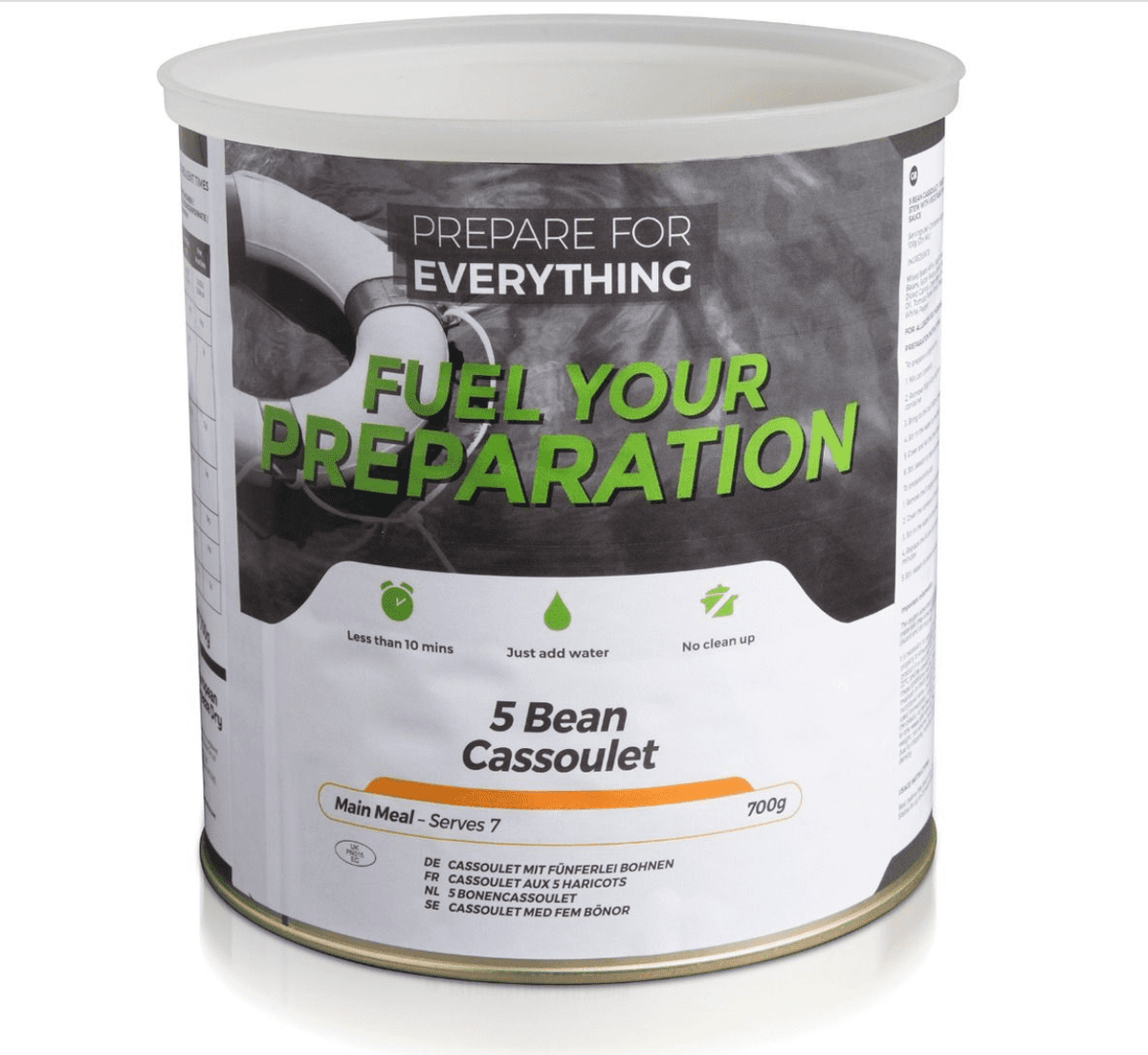 Fuel Your Preparation Freeze Dried Food Ration Meal Tin - 5 Bean Casso ...