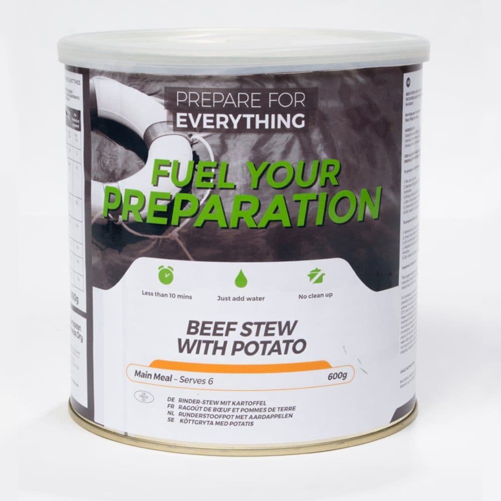 Fuel Your Preparation Freeze Dried Food Ration Meal Tin - Beef And Pot ...