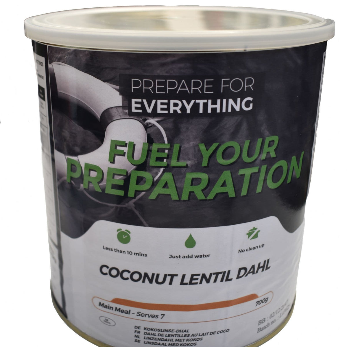 Fuel Your Preparation Freeze Dried Food Ration Meal Tin - Vegan Coconu ...