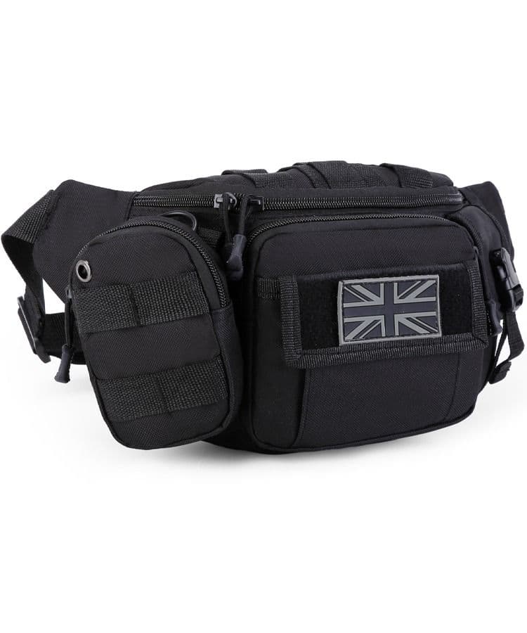 Kombat UK Delta Waist Bag - Black | Preppers Shop UK