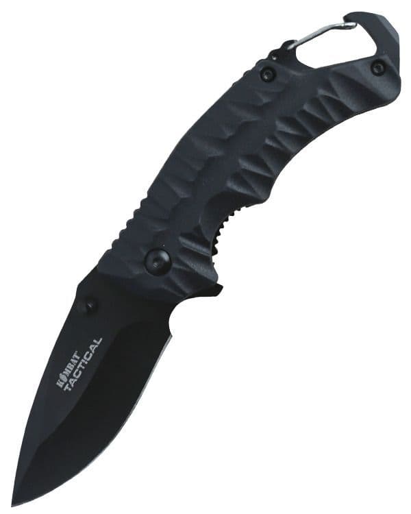 Kombat UK Elite Gator Folding Lock Knife - Black – Preppers Shop UK