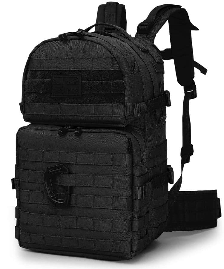 Kombat UK Medium Molle Assault Pack - 40 Litre Capacity - Black ...