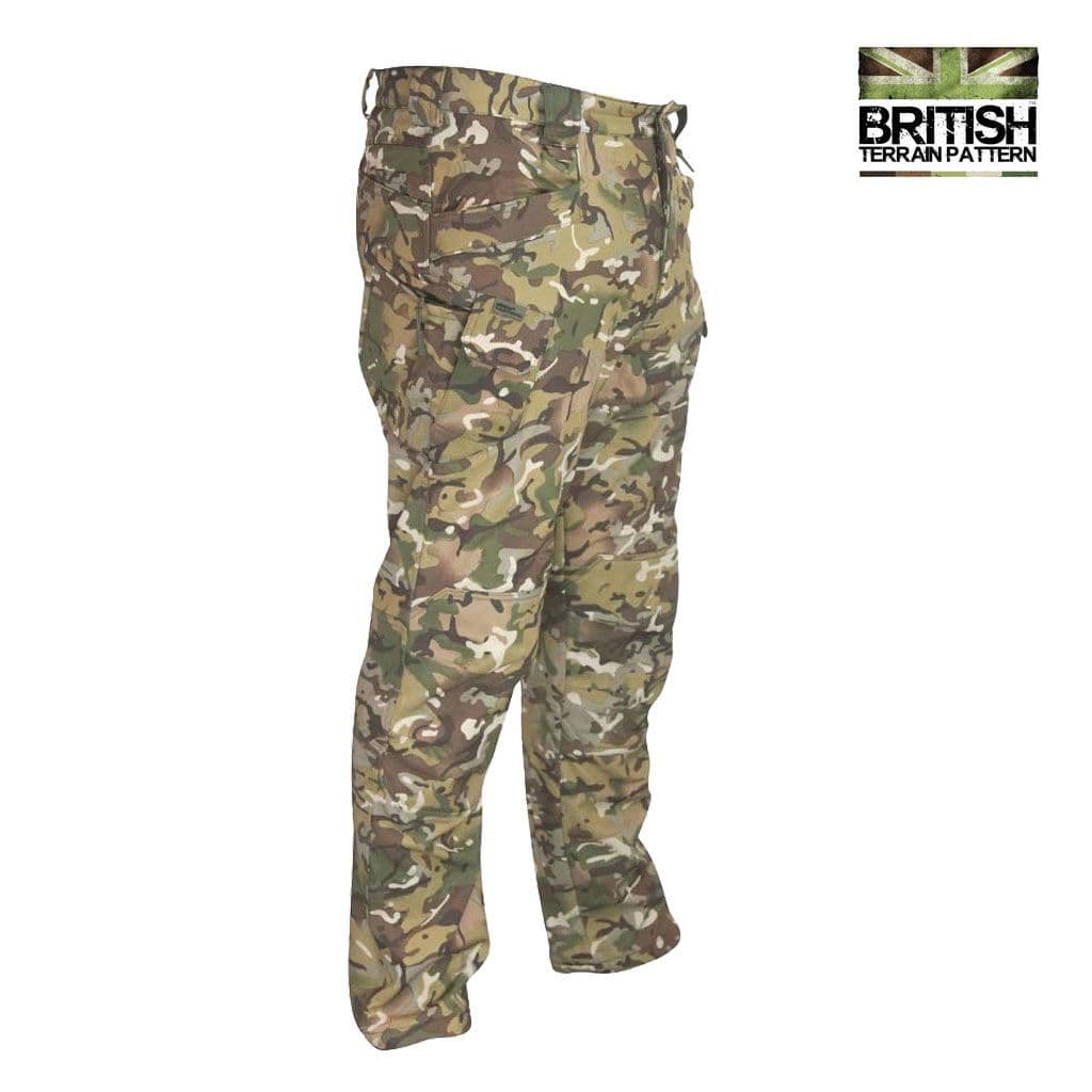 Kombat UK Patriot Tactical Soft Shell Trousers in BTP Camo – Preppers ...