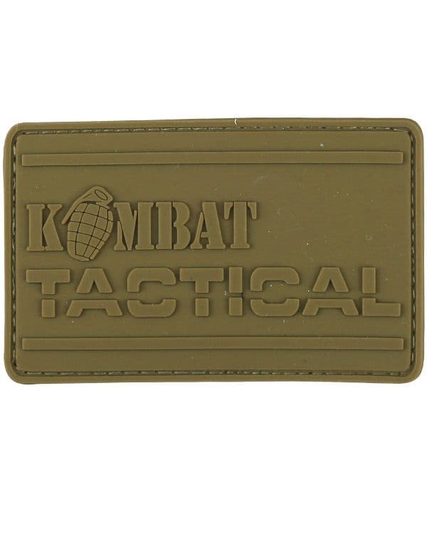 Kombat UK PVC Tactical Patch In Coyote Brown | Preppers Shop UK