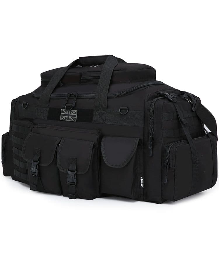 Kombat UK Saxon 100-Litre Capacity Holdall Bag - Black | Preppers Shop UK