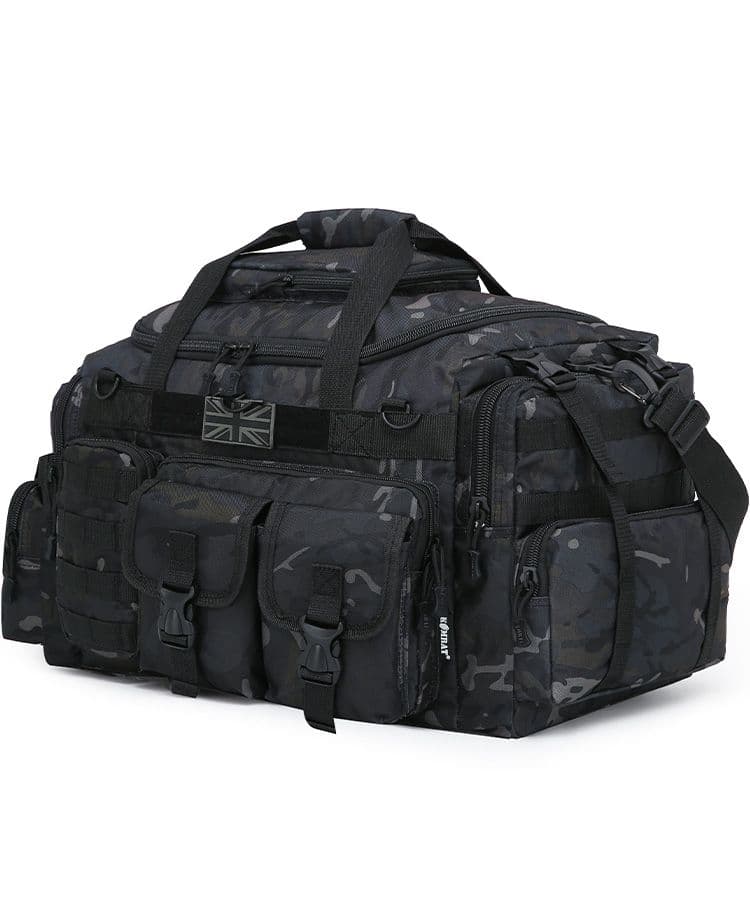 Kombat UK Saxon 50 Litre Holdall Bag - BTP Black | Preppers Shop UK