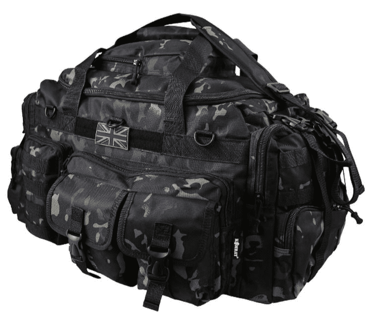 Kombat UK Saxon 65 Litre Holdall - BTP Black – Preppers Shop UK