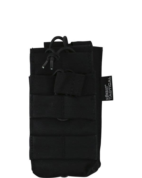 Kombat UK Single Duo Mag Pouch - Black | Preppers Shop UK