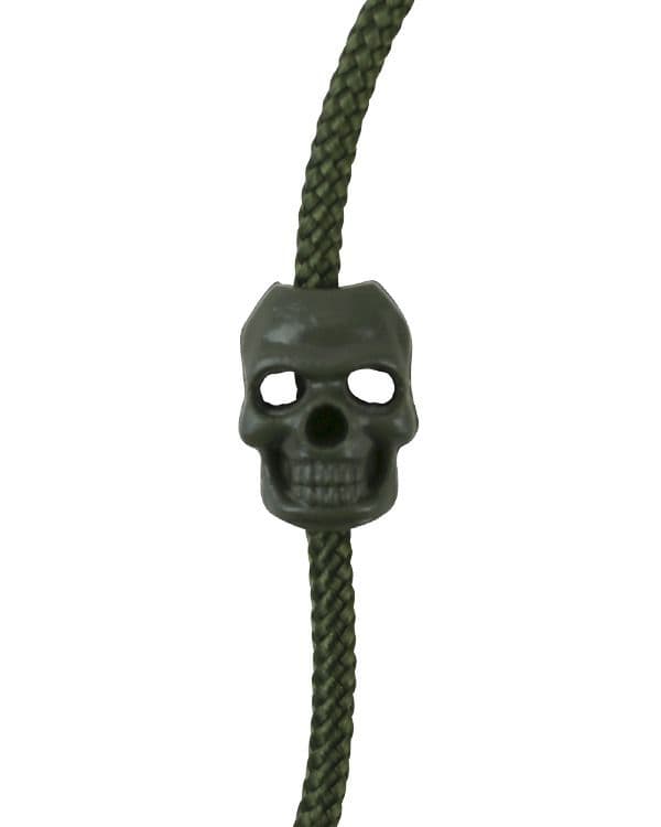 Kombat UK Skull Cord Stoppers Set - Olive Green | Preppers Shop UK