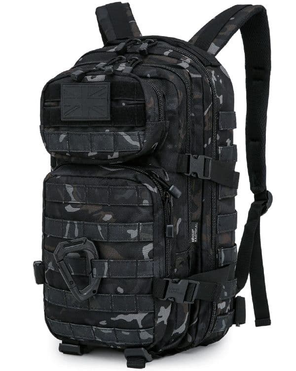 Kombat UK Small Molle Assault Pack 28 Litre Backpack - BTP Black ...