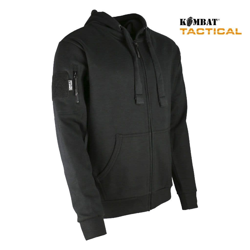 Kombat UK Spec-Ops Full Zip Hoodie in Black – Preppers Shop UK