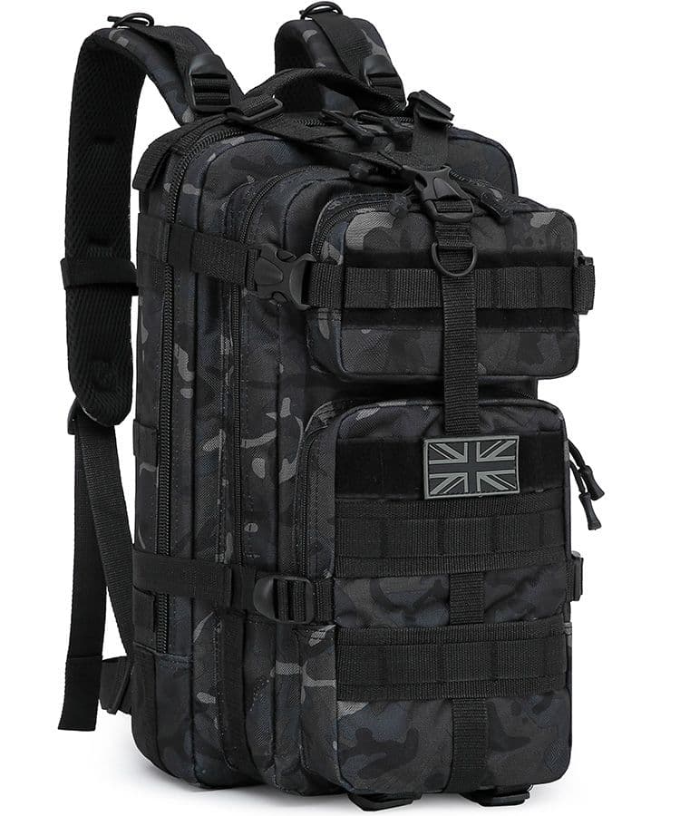 Kombat UK Stealth Pack - 25 Litre Capacity - MTP Black | Preppers Shop UK