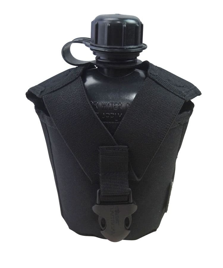 Kombat UK Tactical Water Bottle - Black | Preppers Shop UK