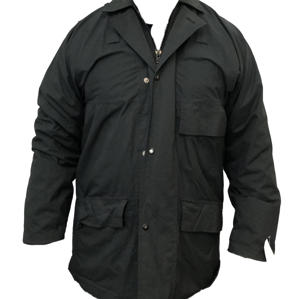 Military JS Waterproof Long Black Jacket - Style 22 – Preppers Shop UK