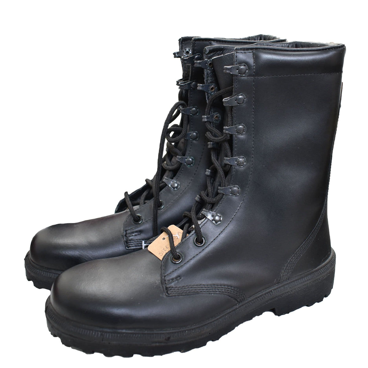 Military Style Black Steel Toe Cap Boots – Preppers Shop UK