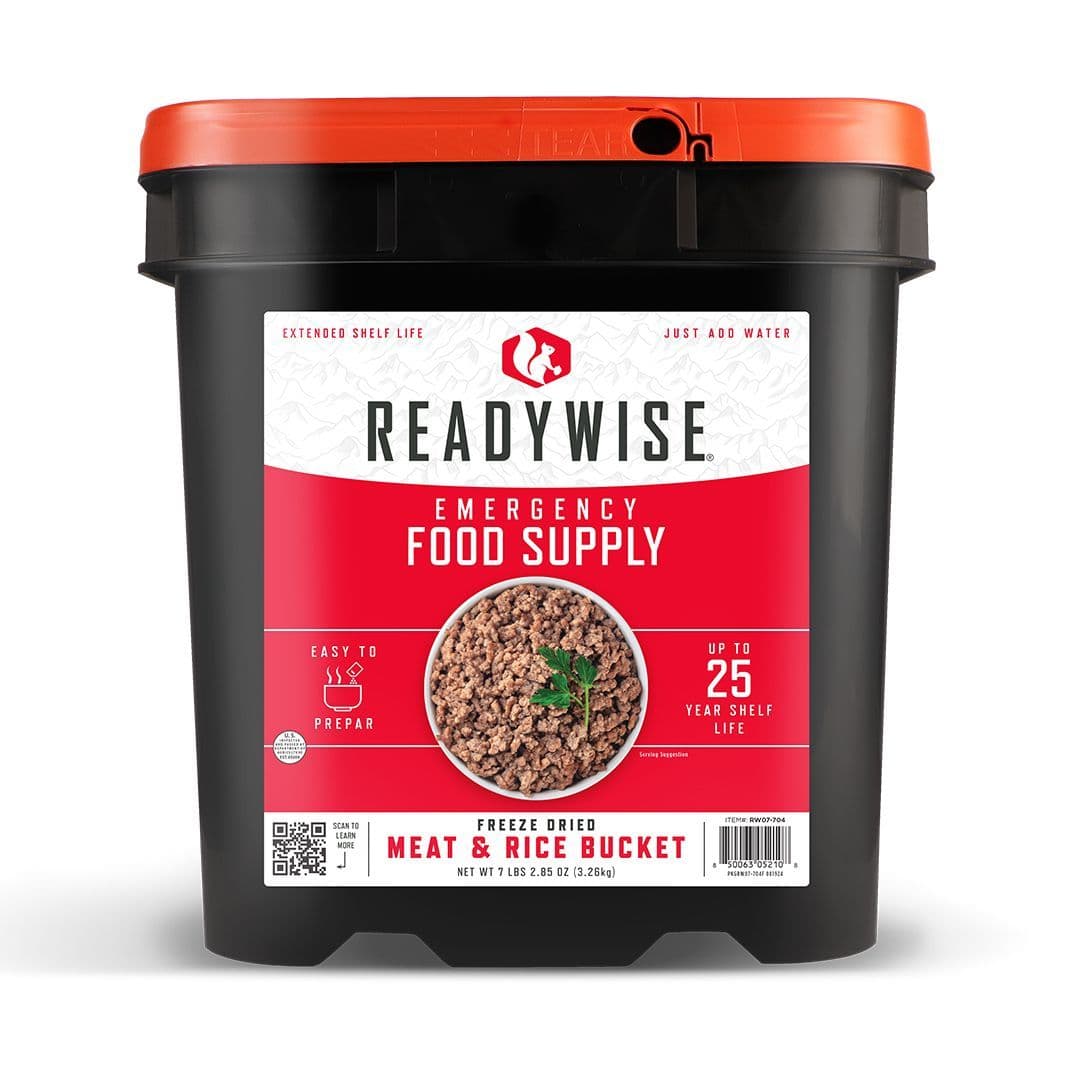 ReadyWise 80 Serving Freeze Dried Meat Bucket & Rice – Preppers Shop UK