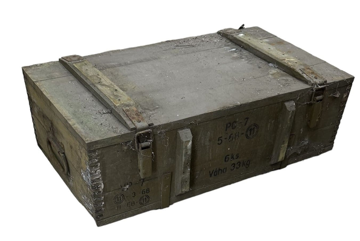 Soviet Military Large Wooden Ammo Box Crate V2 – Preppers Shop UK