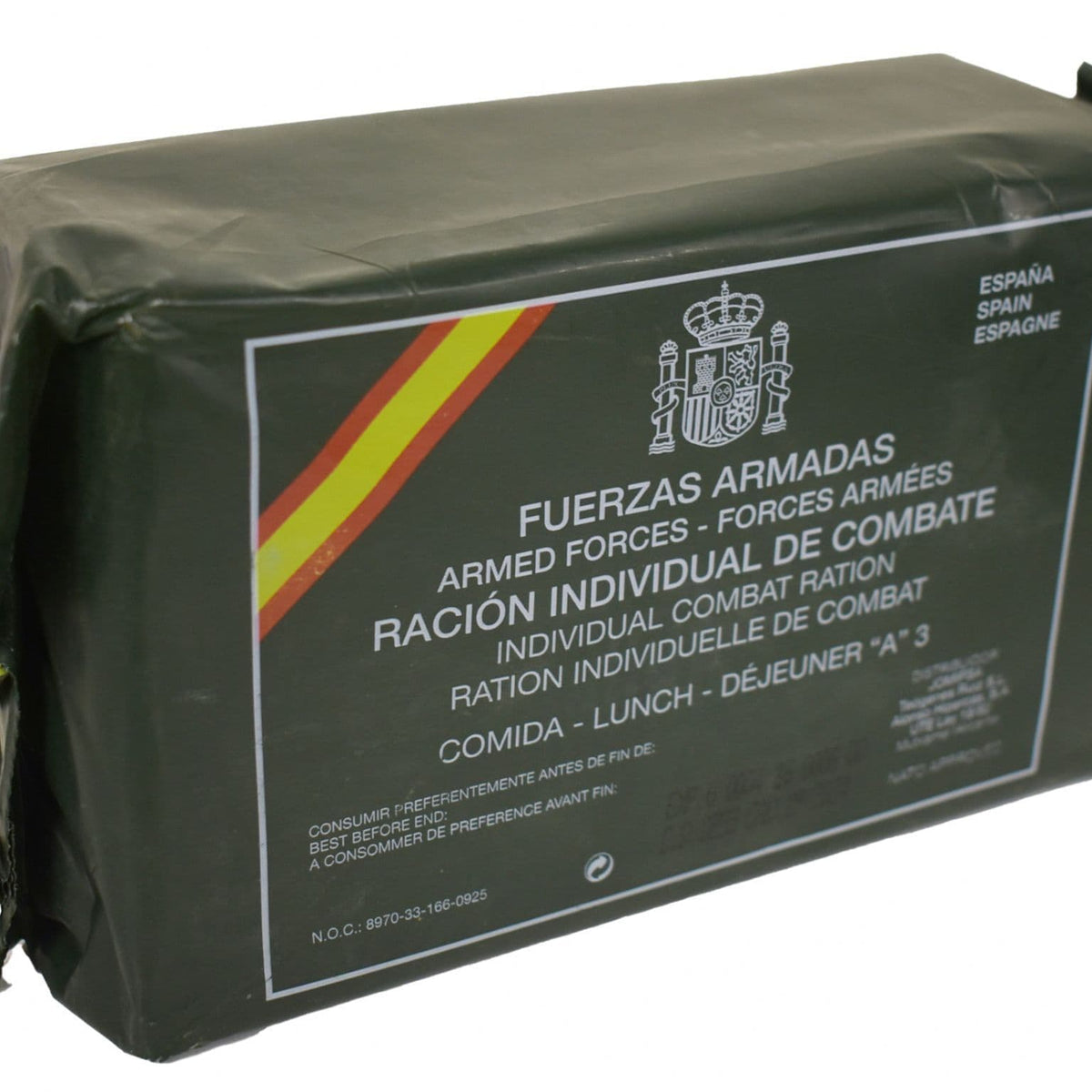 Spanish Military ICR MRE Ration Pack - Random Menu – Preppers Shop UK