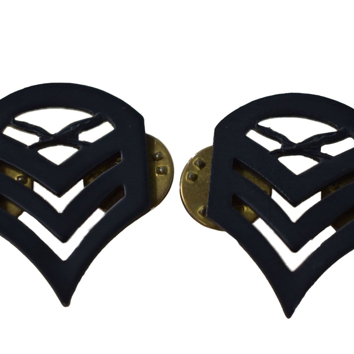 US Marine Corps USMC Black Chevron Staff Sergeant Pins - Pair ...